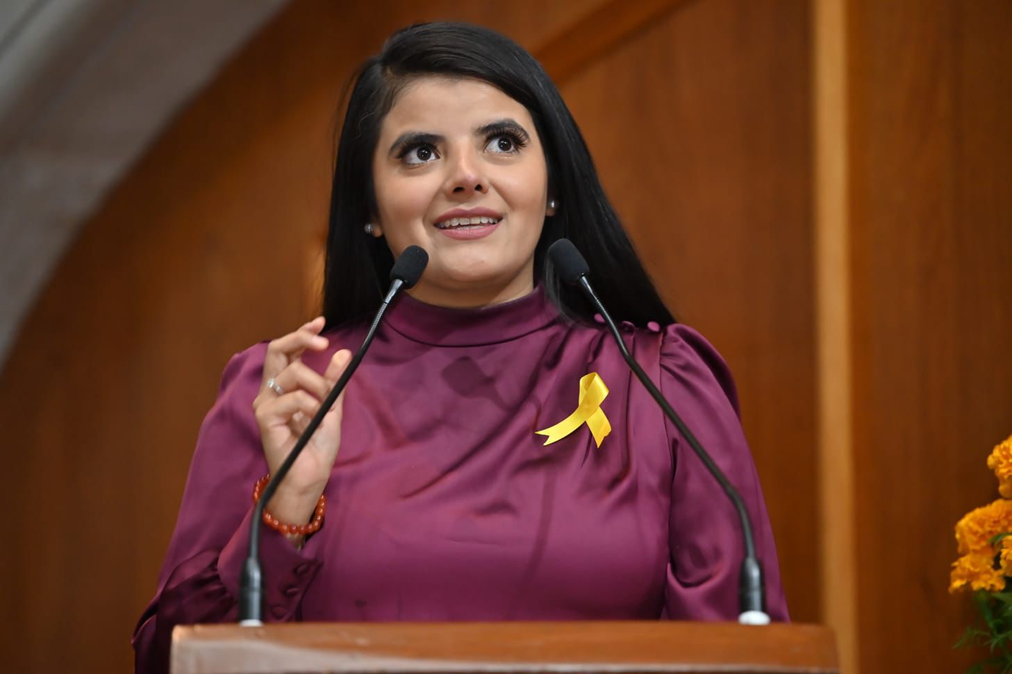 La diputada mexiquense Daniela Ballesteros hace un llamado para que ...